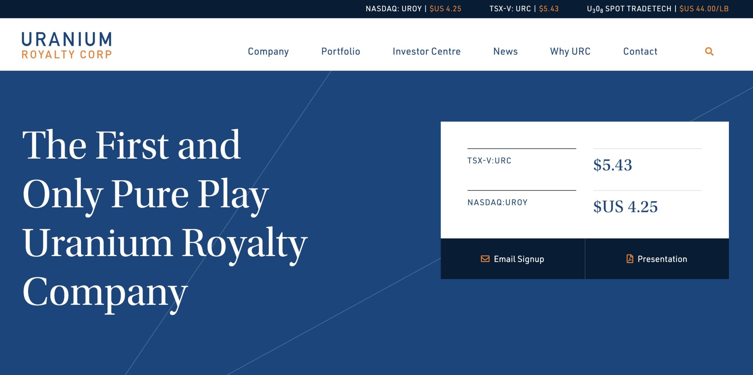 なぜUranium Royalty (UROY)の株価は市場に反発して急上昇したのか？ | 米国株サムライ